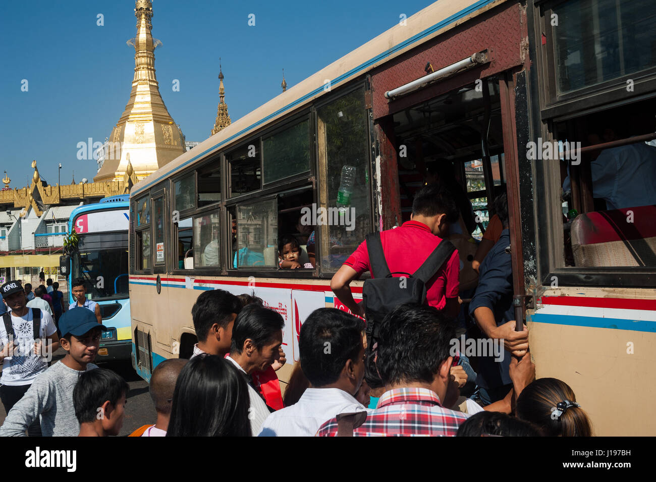 Public bus yangon hi-res stock photography and images - Alamy