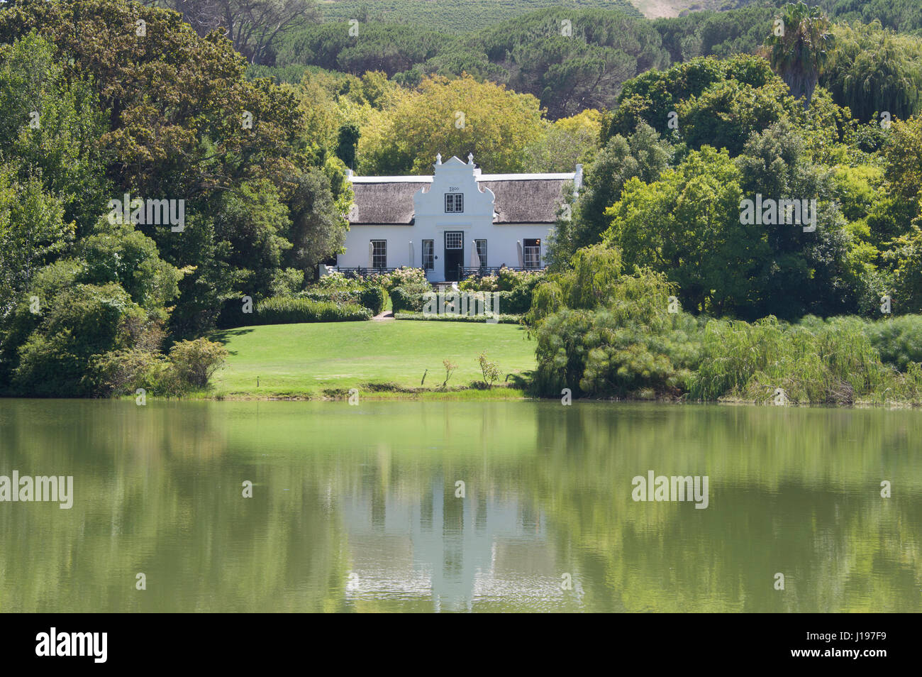 Fine example Cape Dutch farm house Zevenwatch Wine Estate Stellenbosch ...