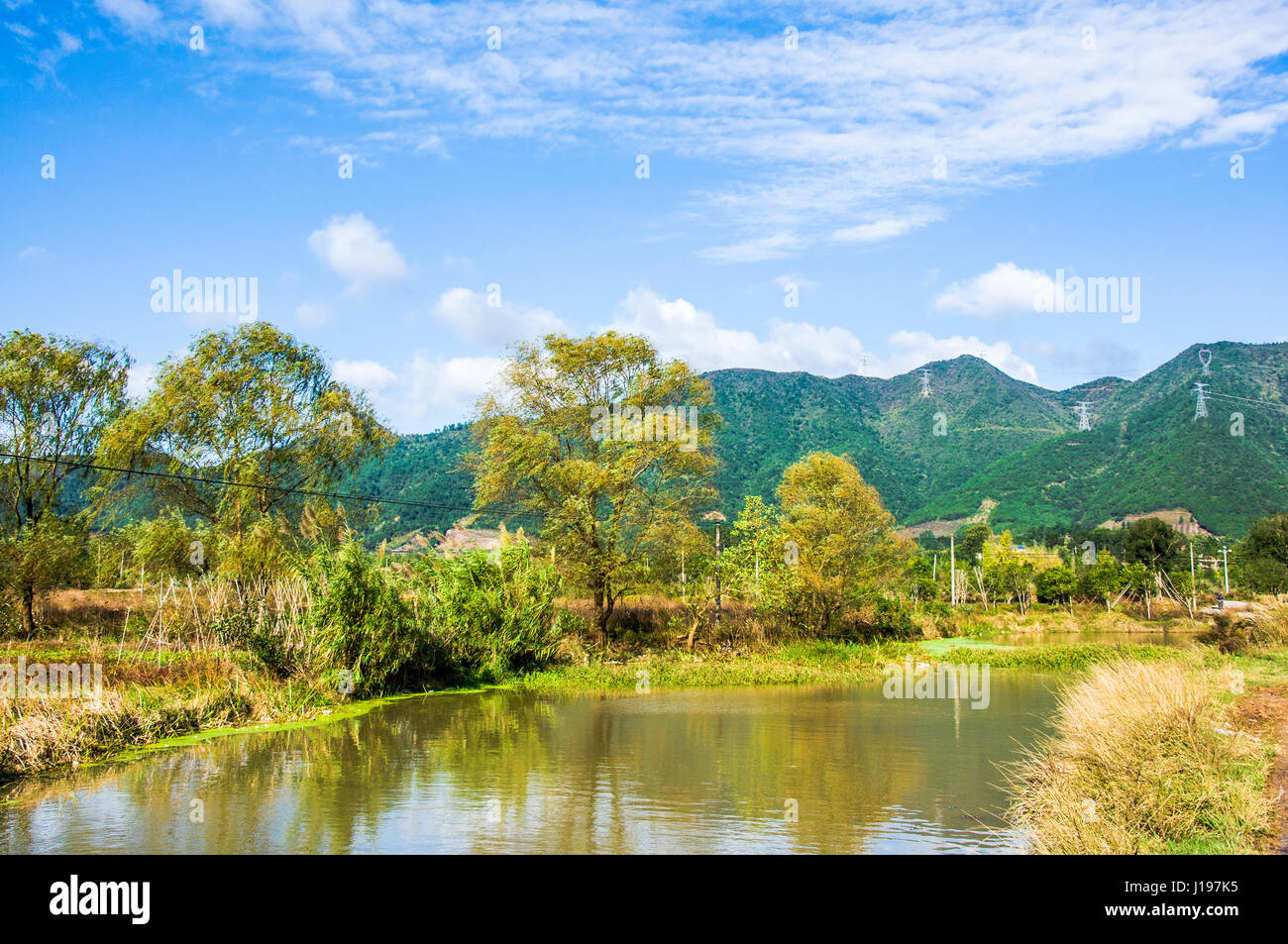 Beautiful mountains and rural scenery in summer Stock Photo - Alamy