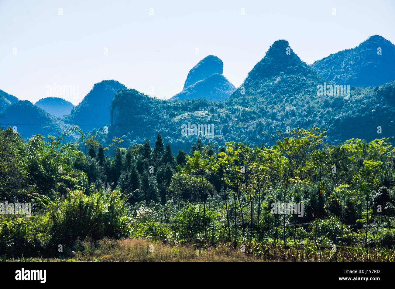 Beautiful mountains and rural scenery in summer Stock Photo - Alamy