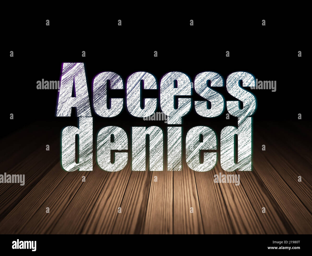 Privacy concept: Access Denied in grunge dark room Stock Photo - Alamy