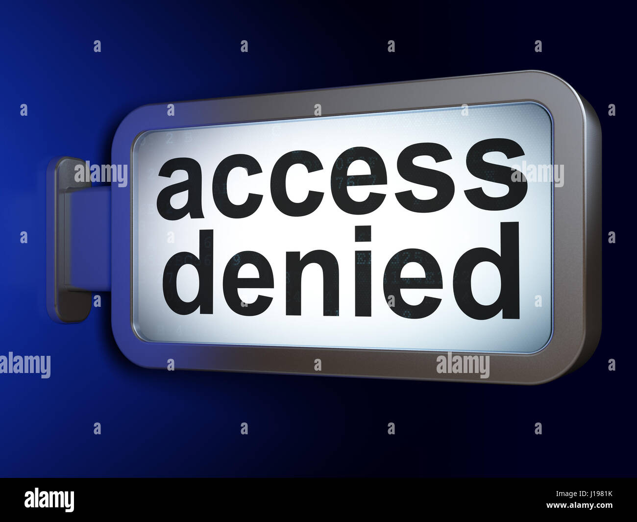 Protection concept: Access Denied on billboard background Stock Photo ...