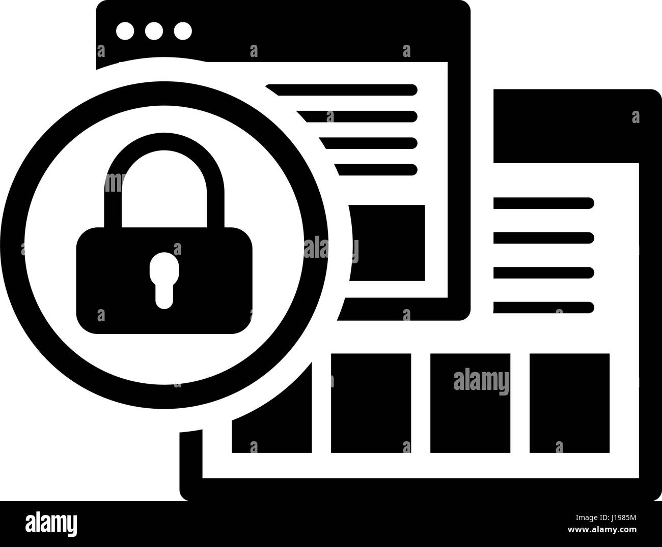 Security Level Icon. Flat Design Stock Vector Image & Art - Alamy