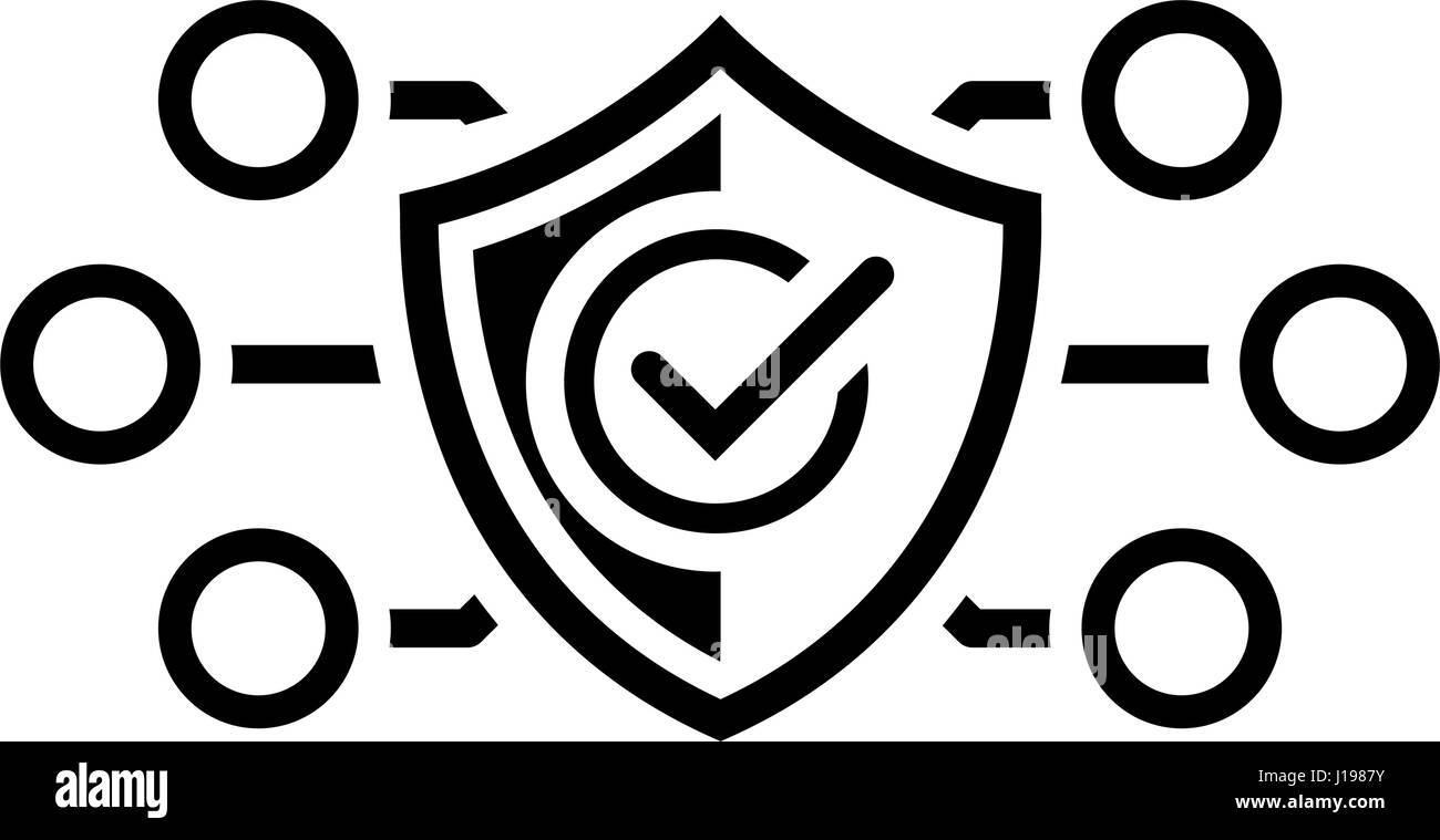 Protection and Safety Icon. Flat Design Stock Vector Image & Art - Alamy