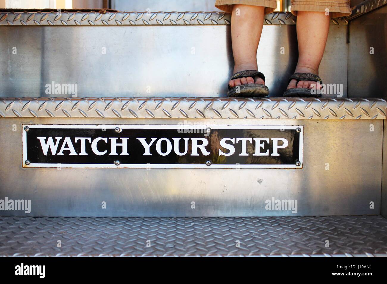 Watch Your Feet High Resolution Stock Photography and Images - Alamy