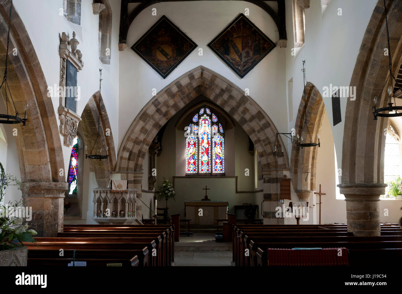 St. Martin`s Church, Sandford St. Martin, Oxfordshire, England, UK ...