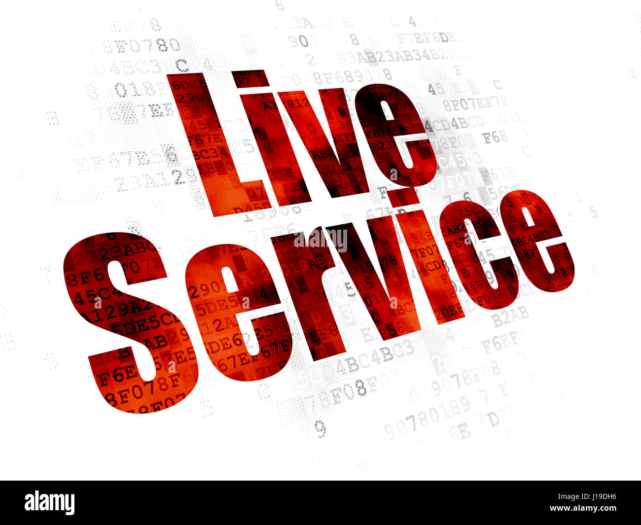 Business concept: Live Service on Digital background Stock Photo - Alamy