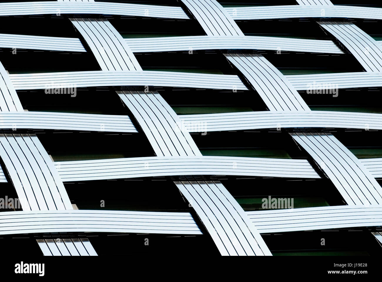 Abstract lines, fragment of a modern architecture building Stock Photo ...