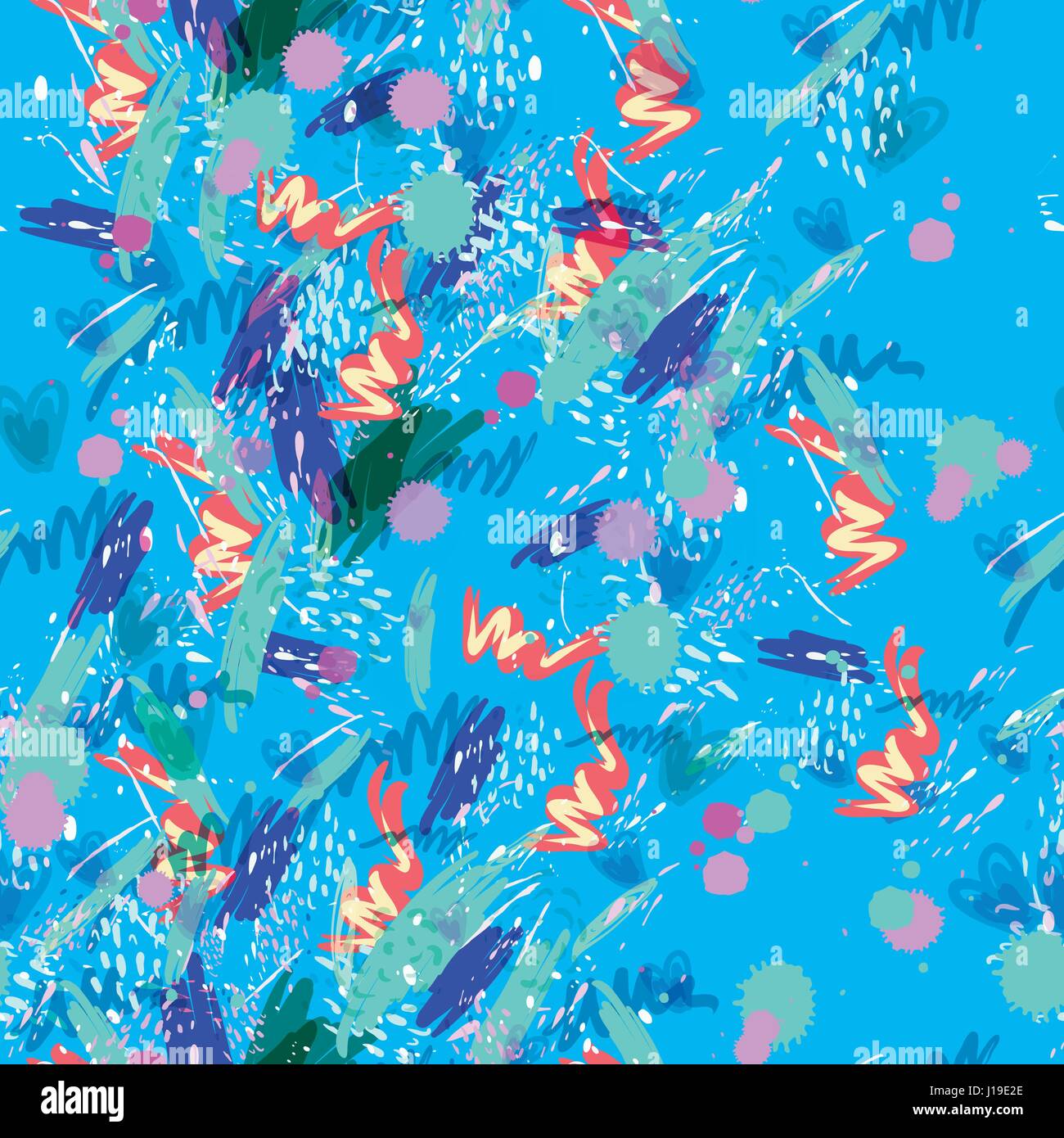 Hand-painted Abstract watercolor background with random colorful spots ...