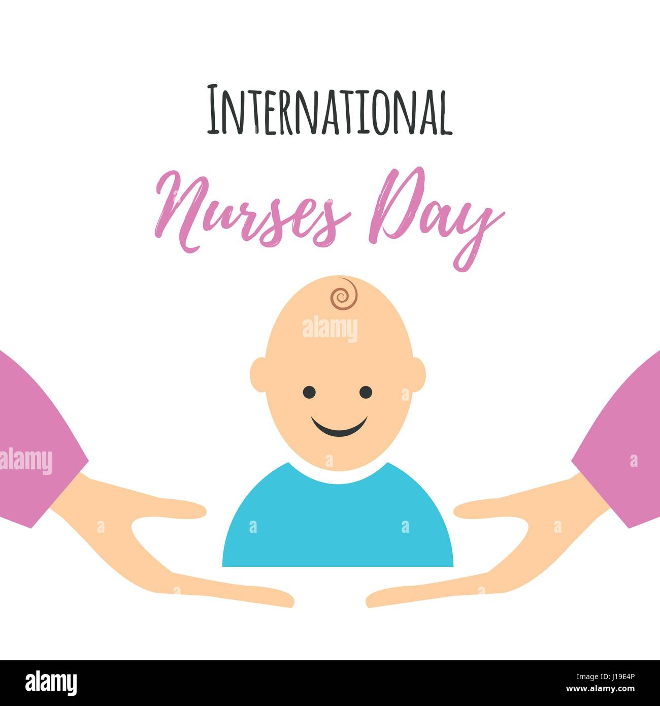 Greeting card of the Nurses Day. Abstract background Stock Vector Image ...
