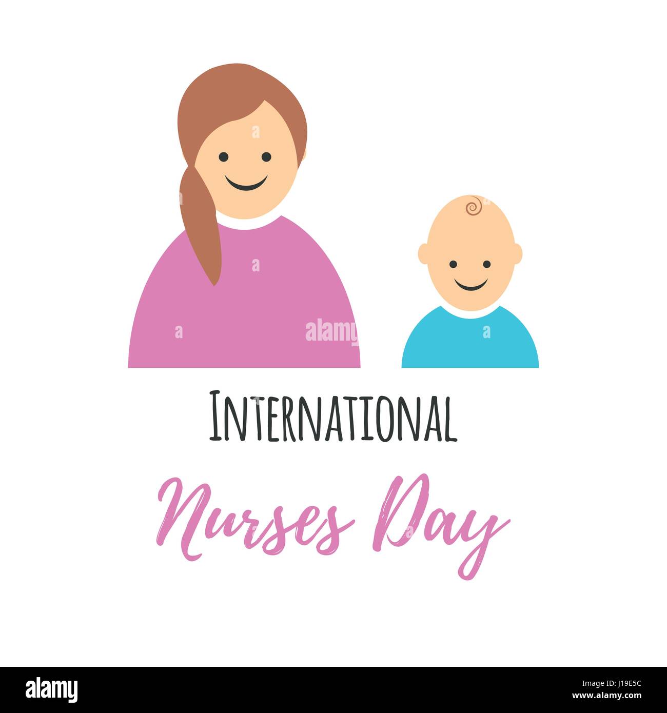 Greeting card of the Nurses Day. Abstract background Stock Vector Image ...