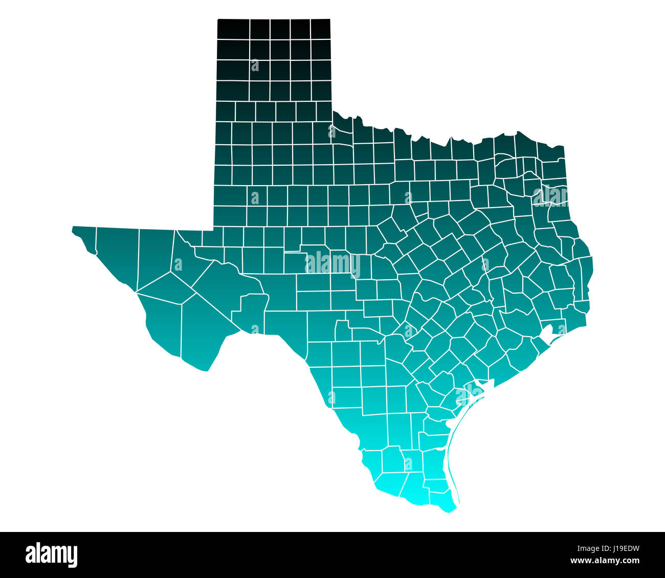 Map of Texas Stock Photo - Alamy