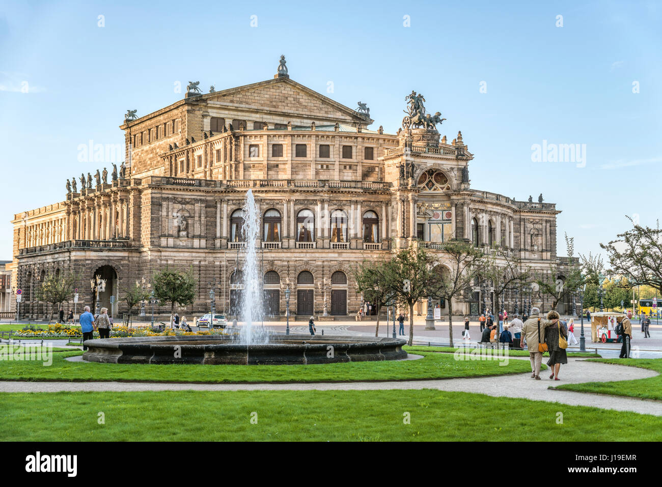 Opera Semperoper Architecture City Stock Photos & Opera Semperoper ...