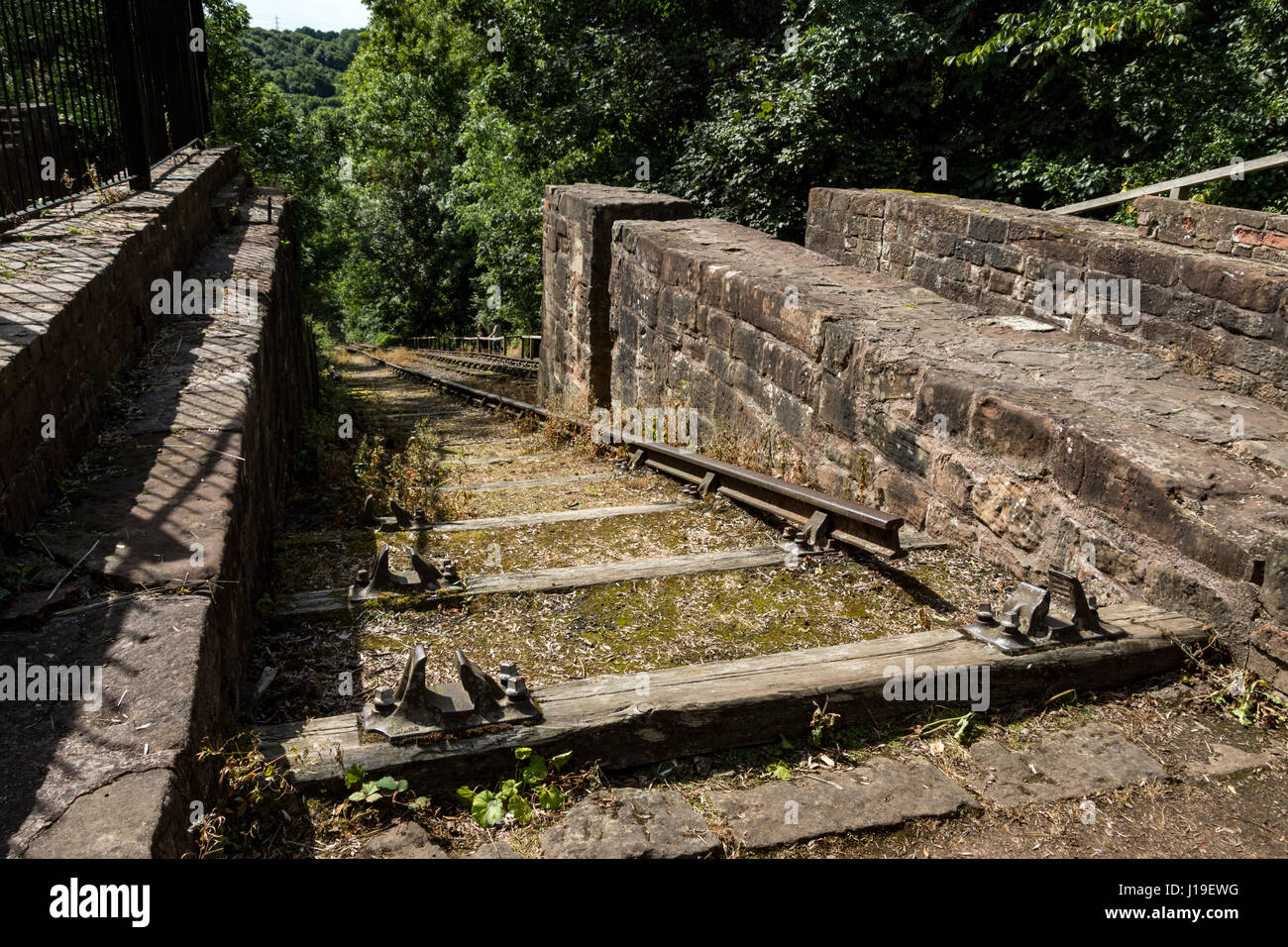 The Hay Inclined Plane at the top, at the Blists Hill Victorian Town ...