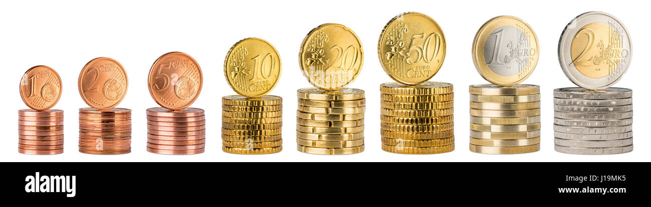 Euro coin set hi-res stock photography and images - Alamy