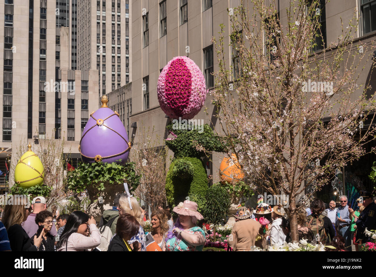 Rockefeller Center at Easter, New York City, USA Stock Photo - Alamy