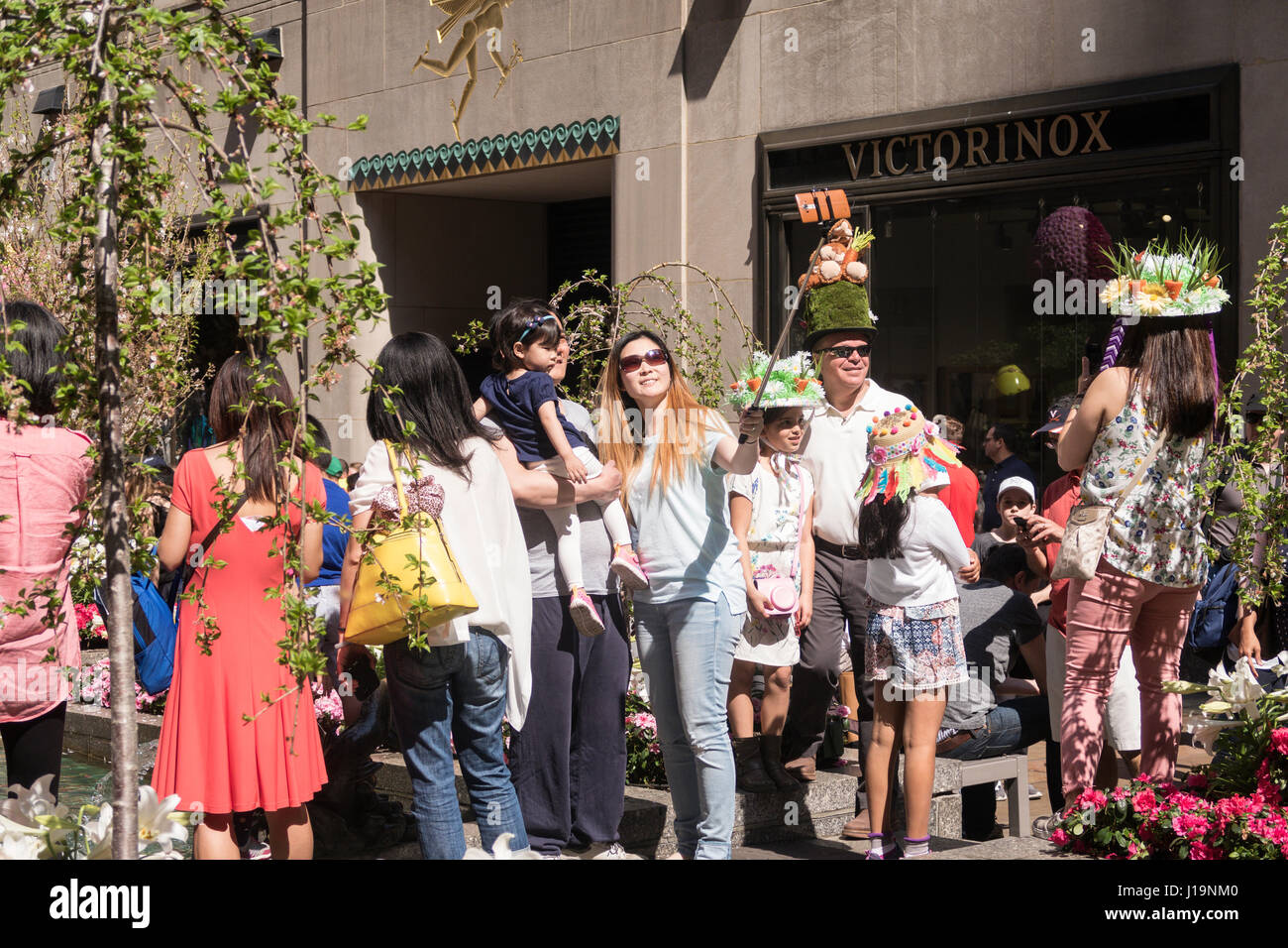 Rockefeller Center at Easter, New York City, USA Stock Photo - Alamy