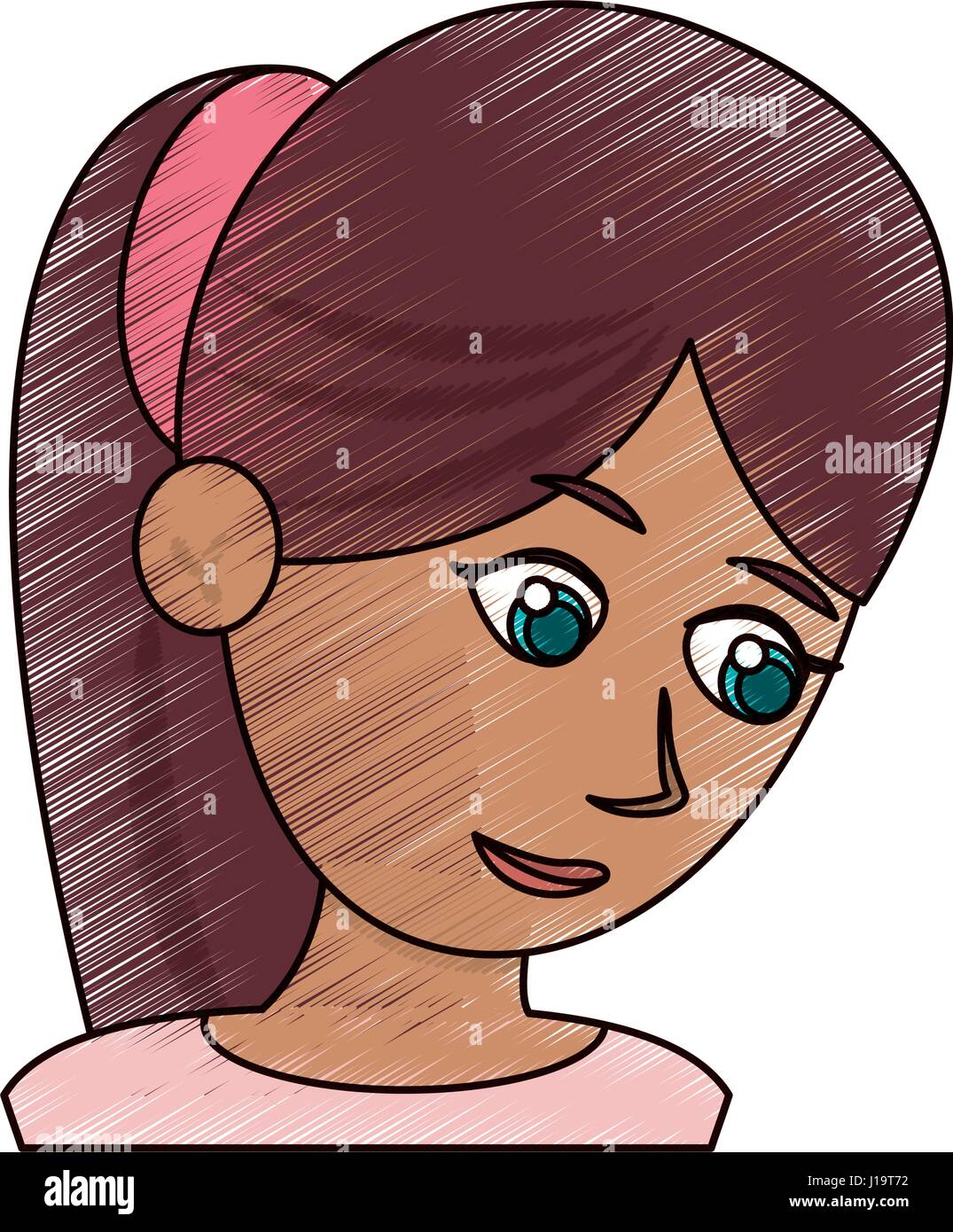 drawing portrait woman mother Stock Vector Image & Art - Alamy
