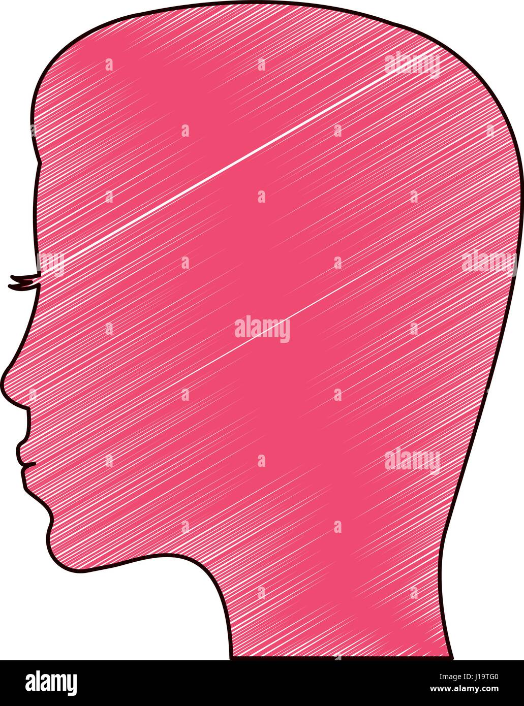drawing pink profile mother Stock Vector Image & Art - Alamy