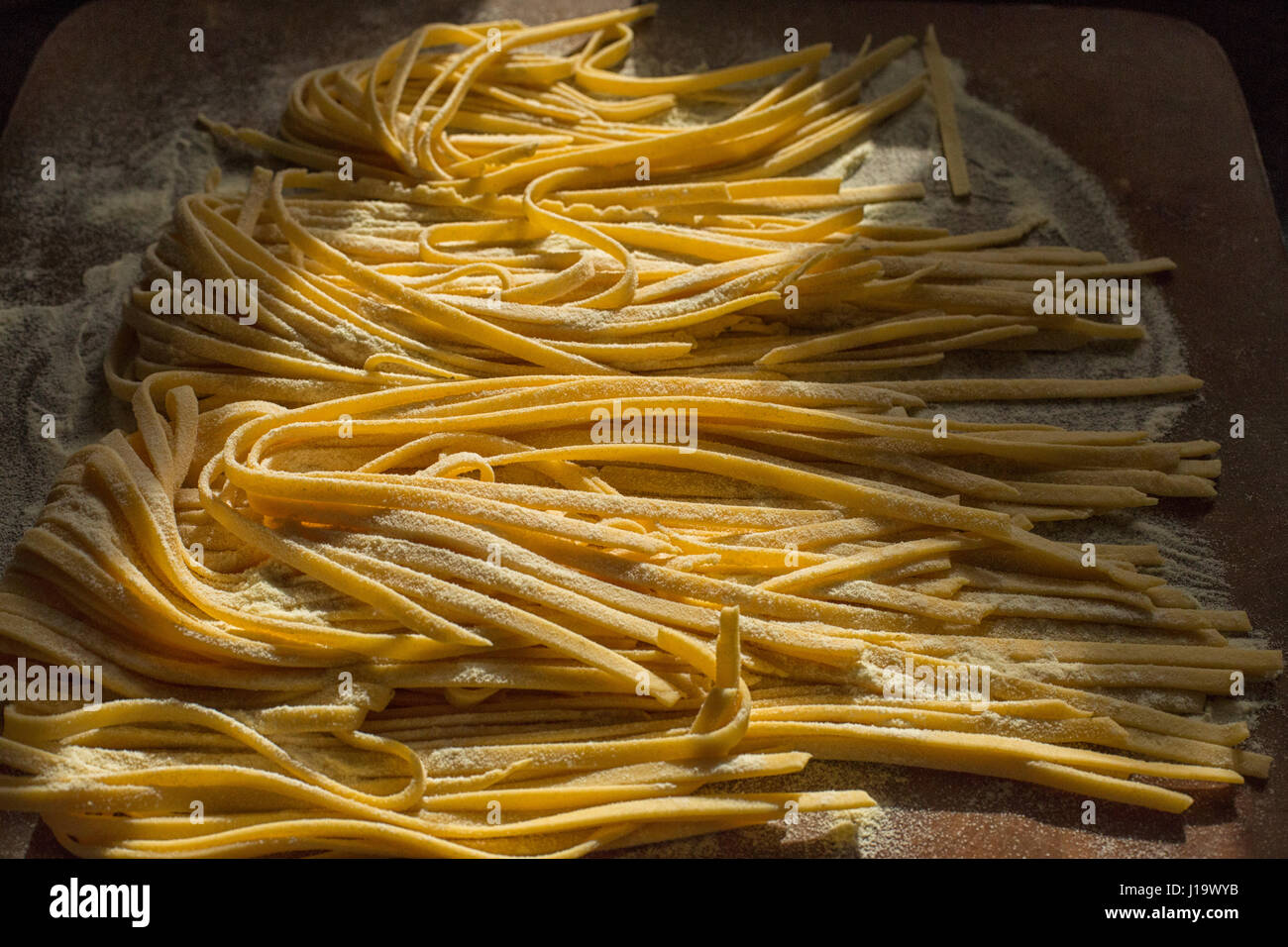 Fresh home made tagliatelle hi-res stock photography and images - Alamy