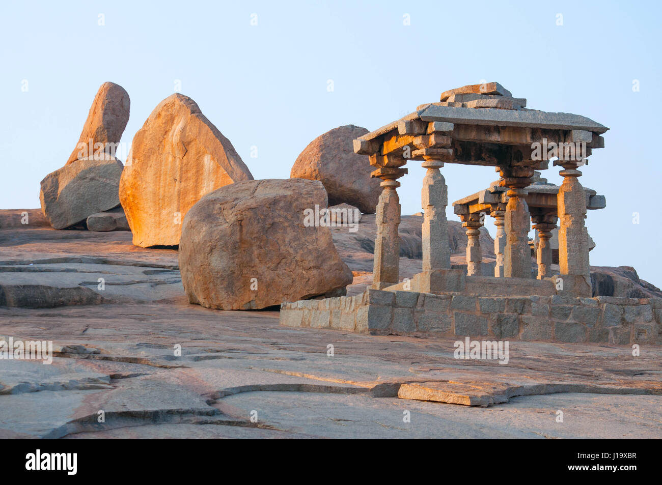 Ancient Indian temple, old fortress ruins, great monument Stock Photo ...