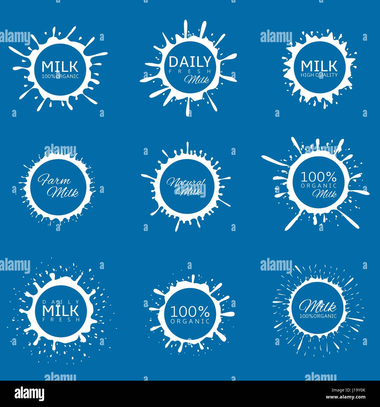 Milk pouring vector Stock Vector Images - Alamy