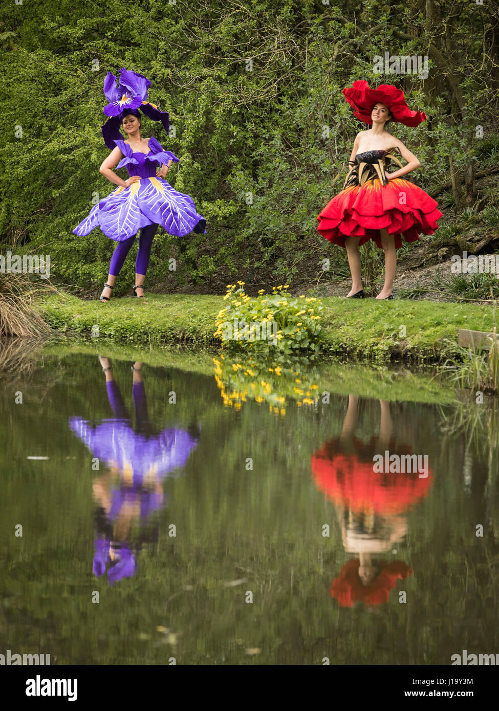 Lauren Green (left) wearing an Iris dress and Abi Moore (right) wearing ...