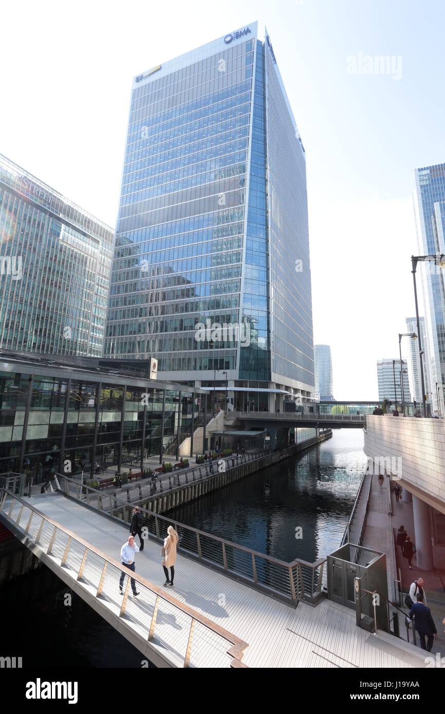 Office Blocks in Canary Wharf East London E14 Great Britain Stock Photo ...