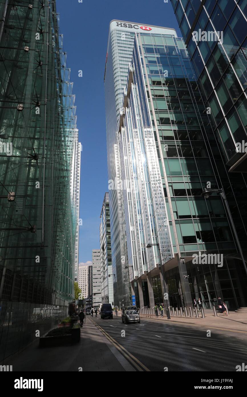 Office Blocks in Canary Wharf East London E14 Great Britain Stock Photo ...