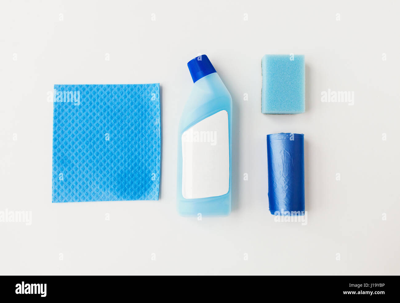 cleaning stuff on white background Stock Photo - Alamy