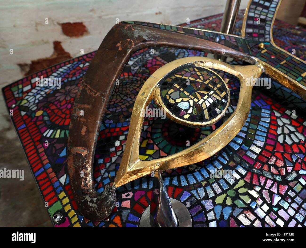 A view of a sculpture of the US pop legend Prince by Guy Portelli at ...