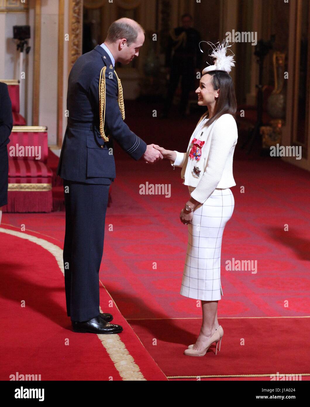 Heptathlete Jessica Ennis-Hill is made a Dame Commander by the Duke of ...