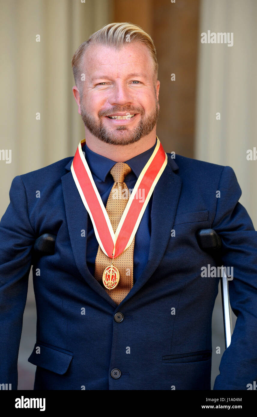 Sir Lee Pearson after he was awarded a Knighthood by the Duke of ...