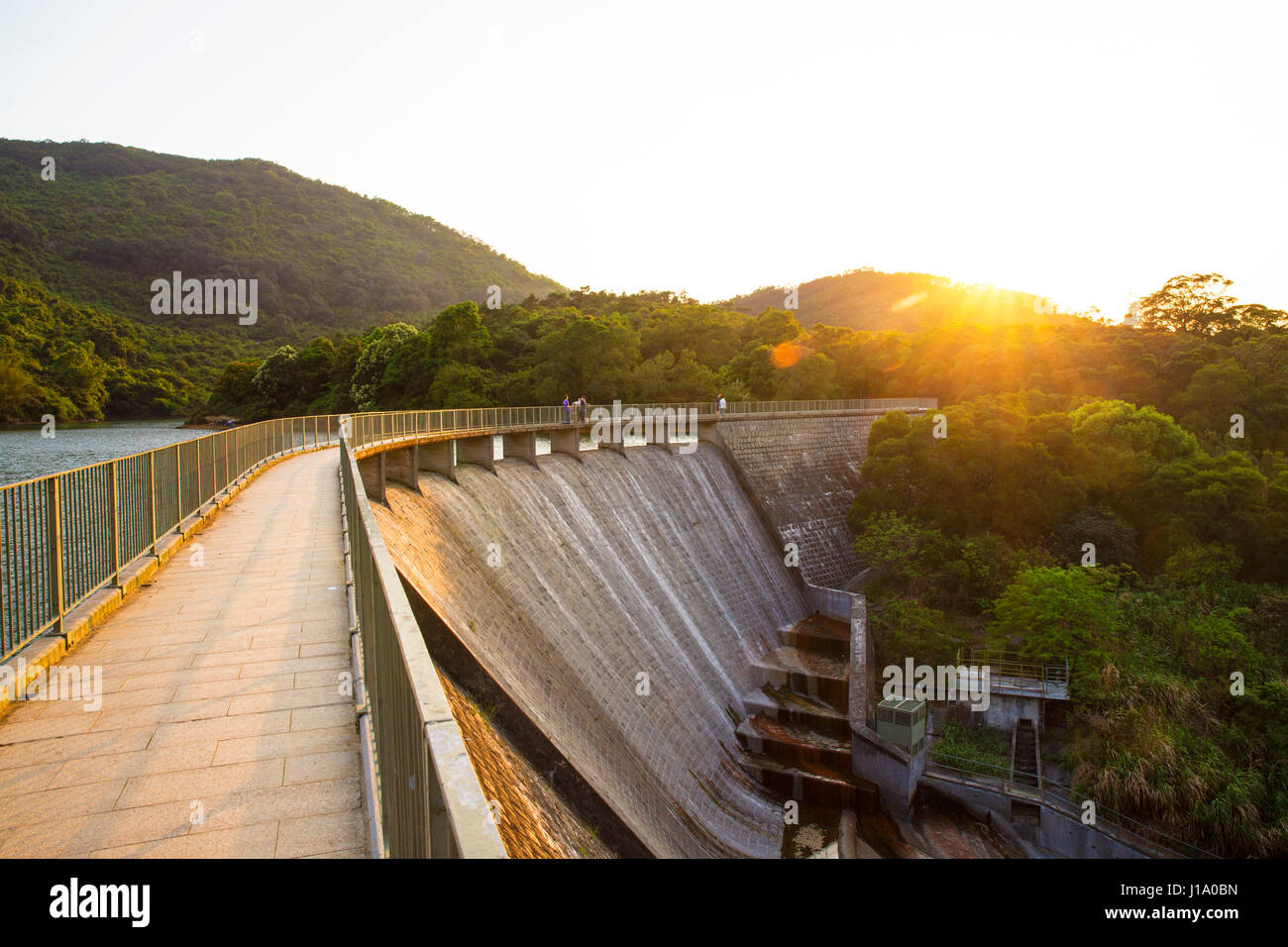 Ho Pui Reservoir - Yuen Long hong kong , water dam sunset Stock Photo ...