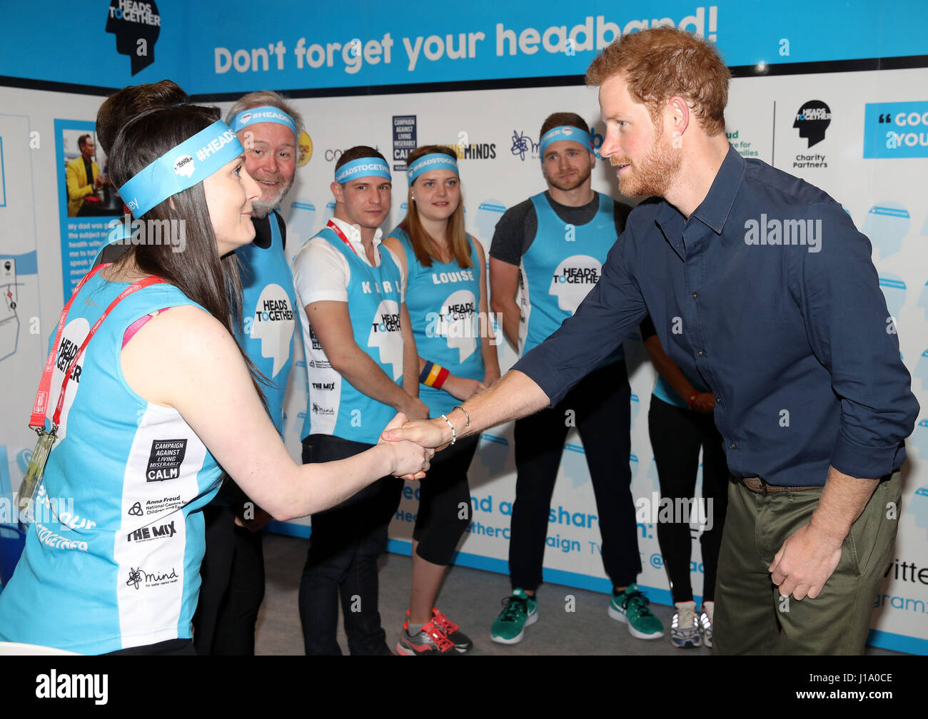 Prince Harry meets runners as he officially opens this year's Virgin ...