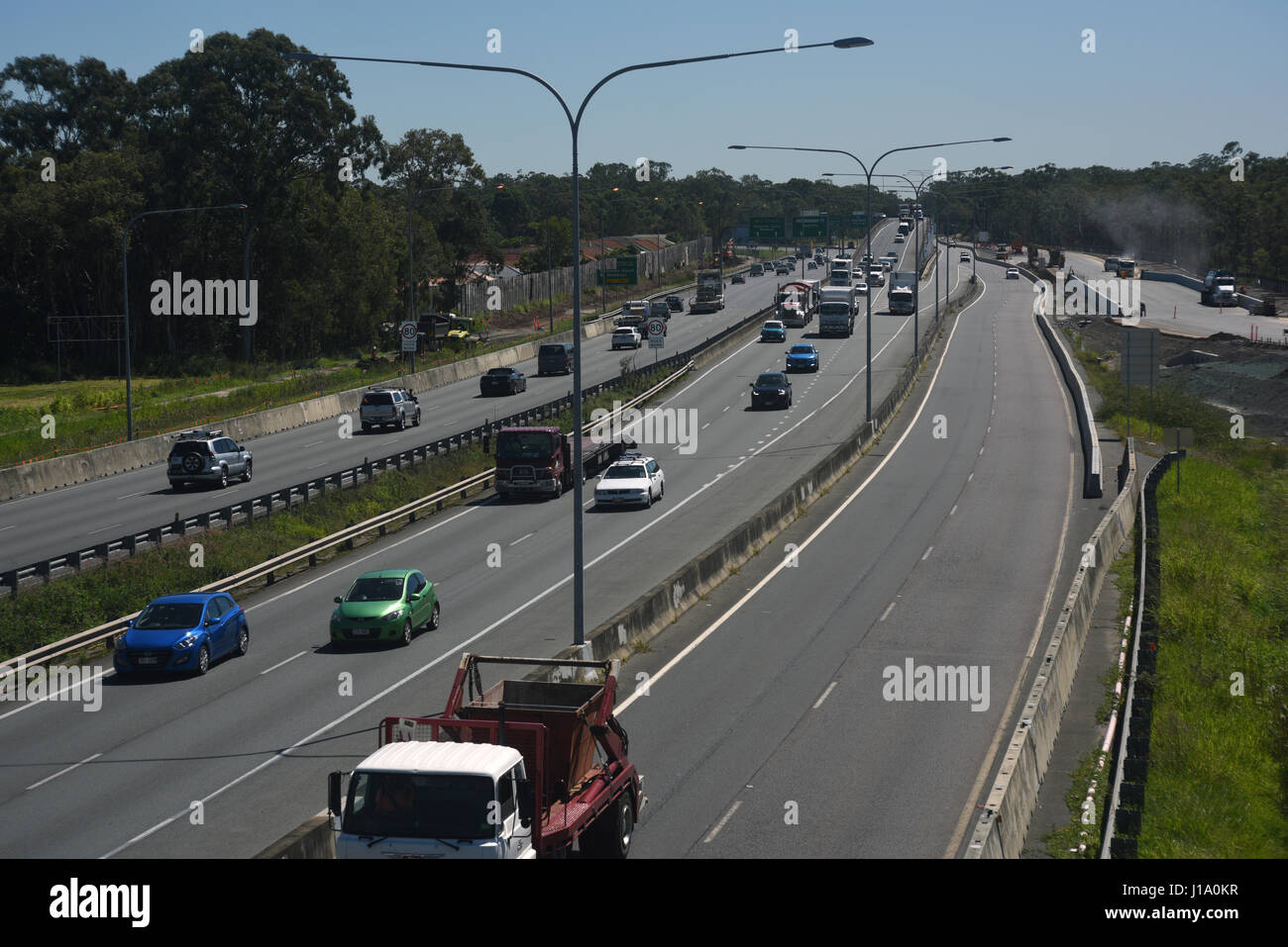Brisbane, Australia: Gateway Motorway M1 at Bracken Ridge Stock Photo ...