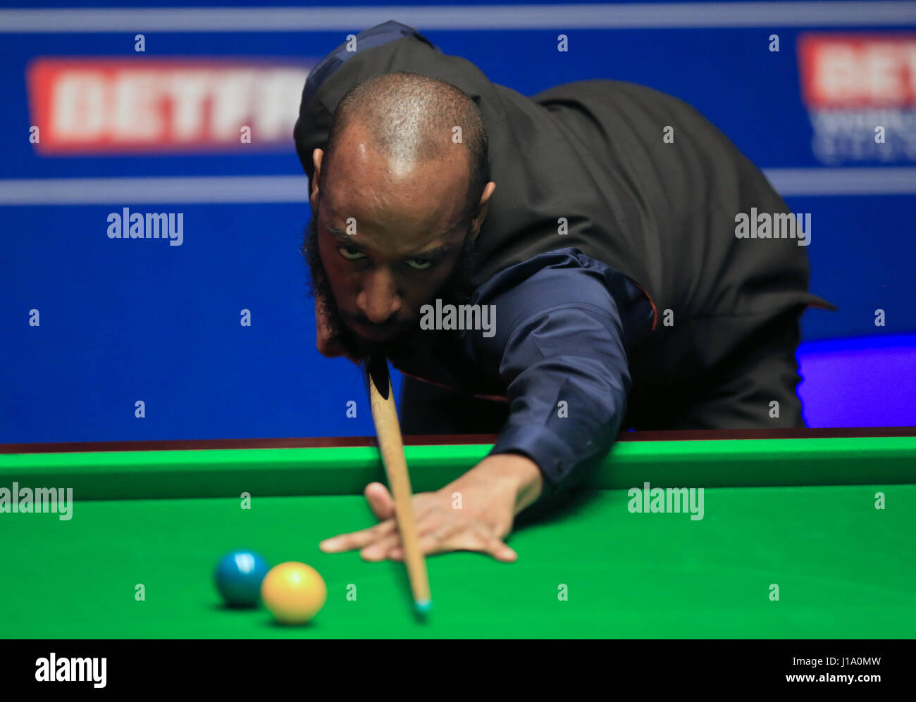 Rory McLeod on day five of the Betfred Snooker World Championships at ...
