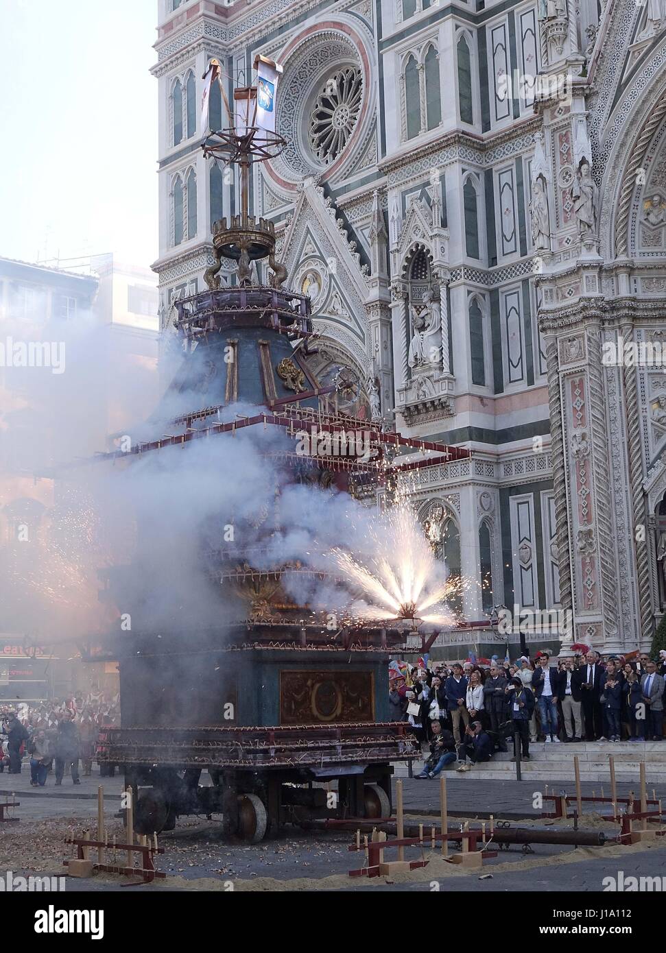 Scoppio del Carro feast Florence Tuscany Italy basilica feast Pazzi ...