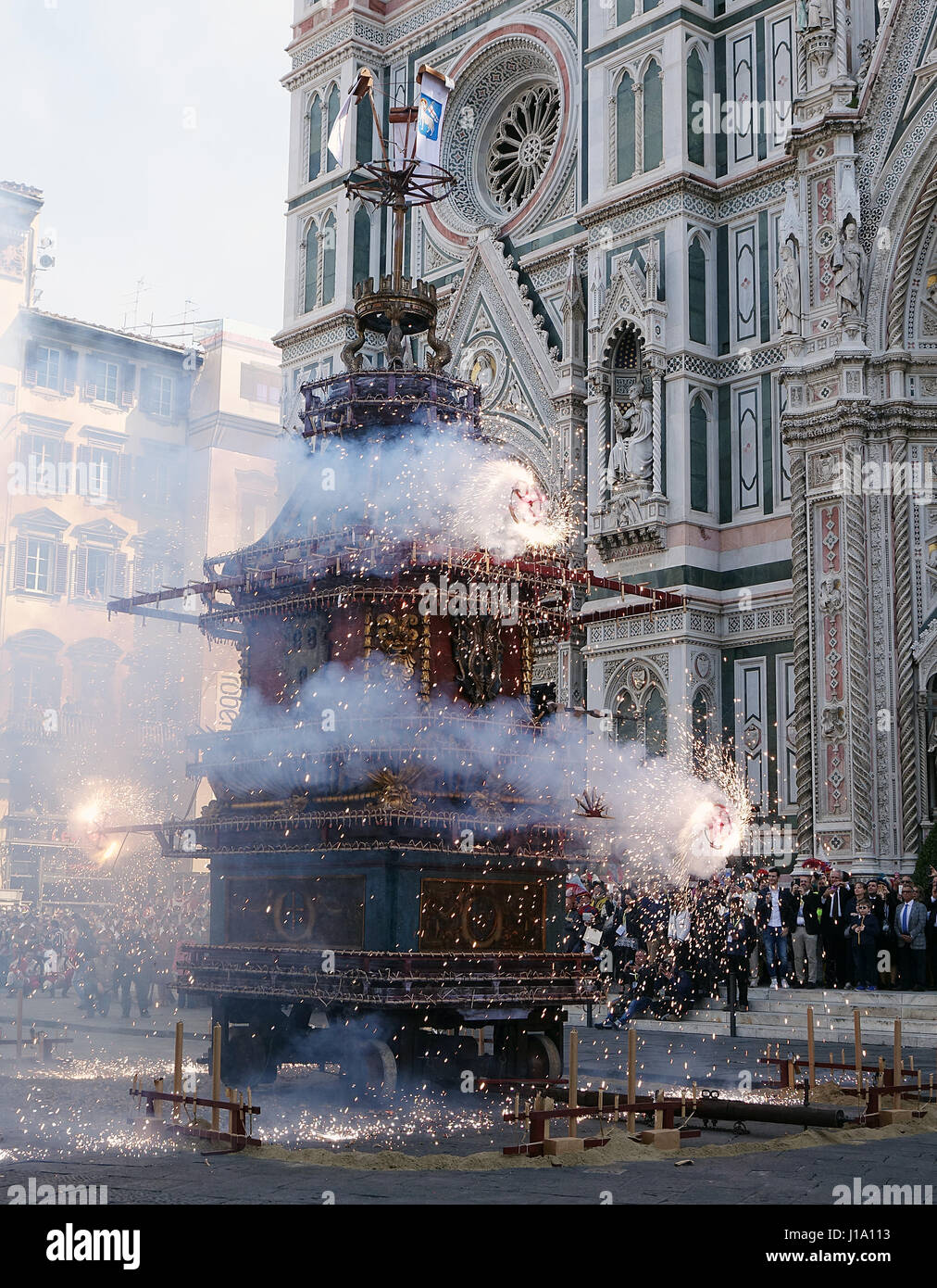 Scoppio del Carro feast Florence Tuscany Italy basilica feast Pazzi ...
