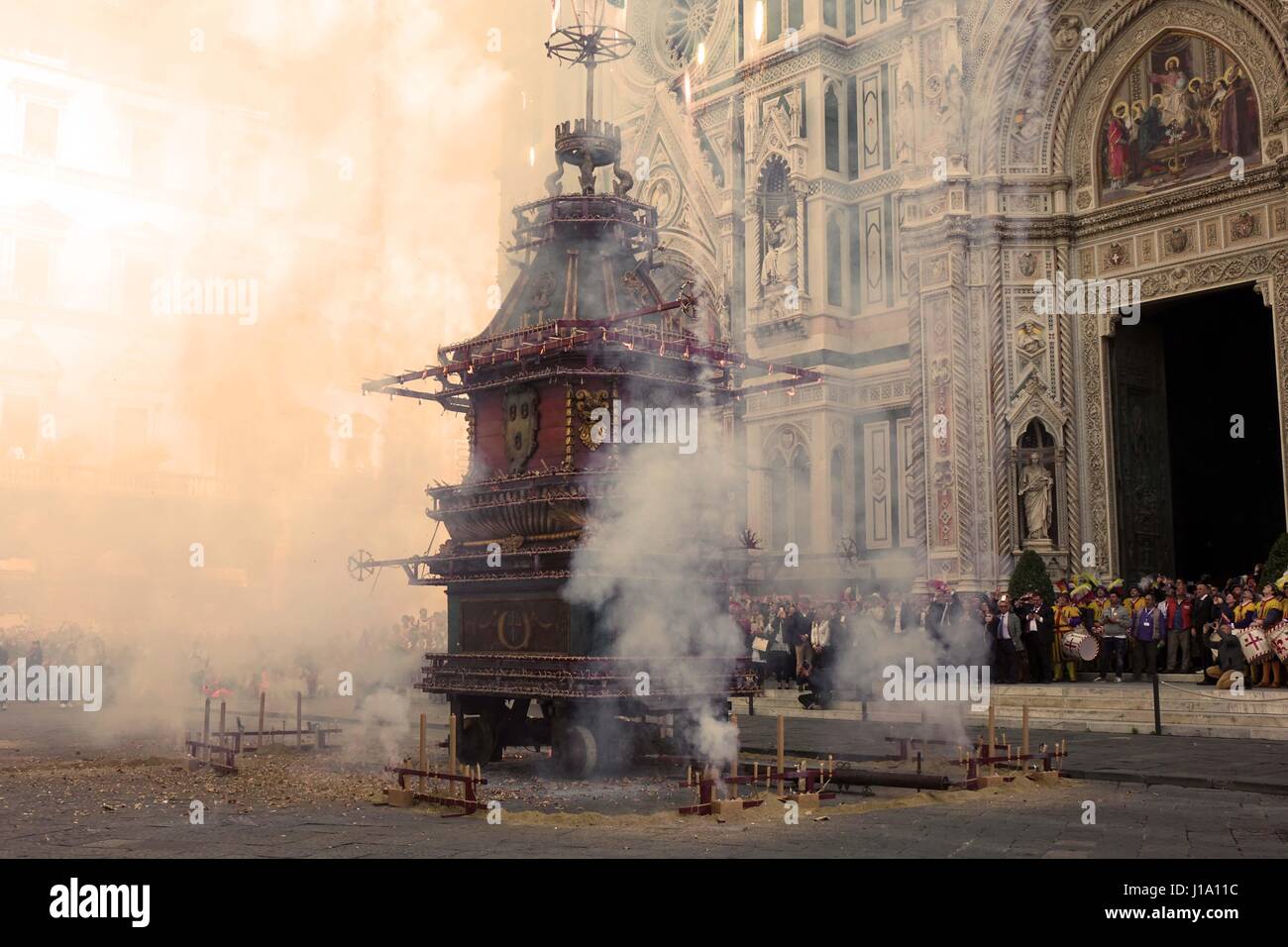 Scoppio del Carro feast Florence Tuscany Italy basilica feast Pazzi ...