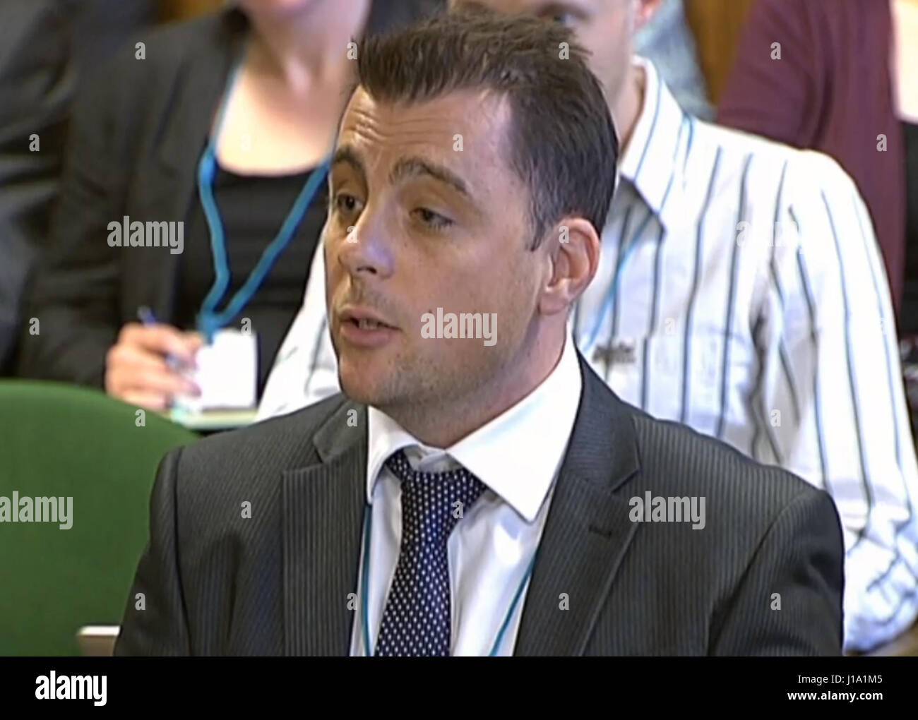 Dr Barry Fudge, head of endurance at UK Athletics, gives evidence to a ...