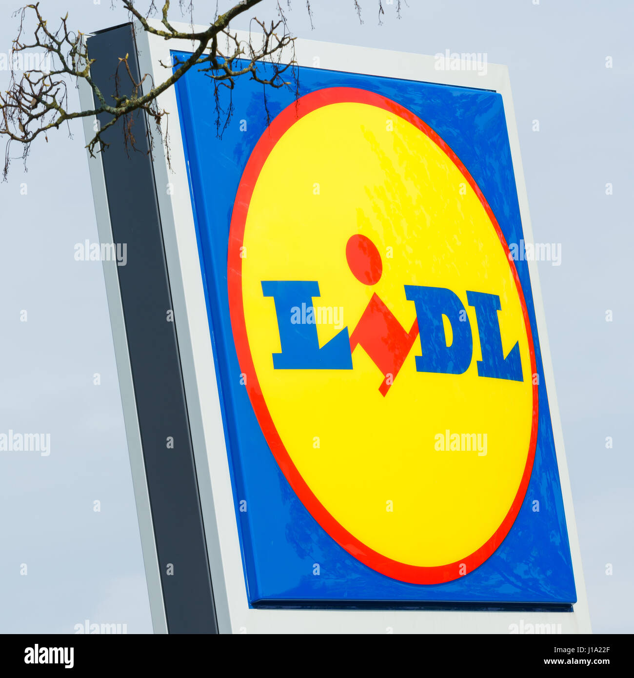 Lidl sign board High Resolution Stock Photography and Images - Alamy