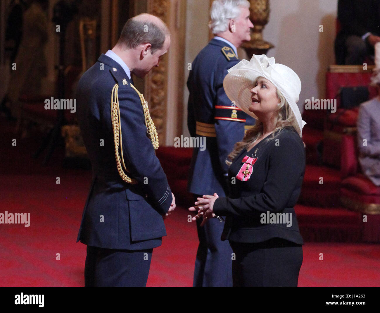 Is made obe duke cambridge investiture ceremony buckingham palace hi ...