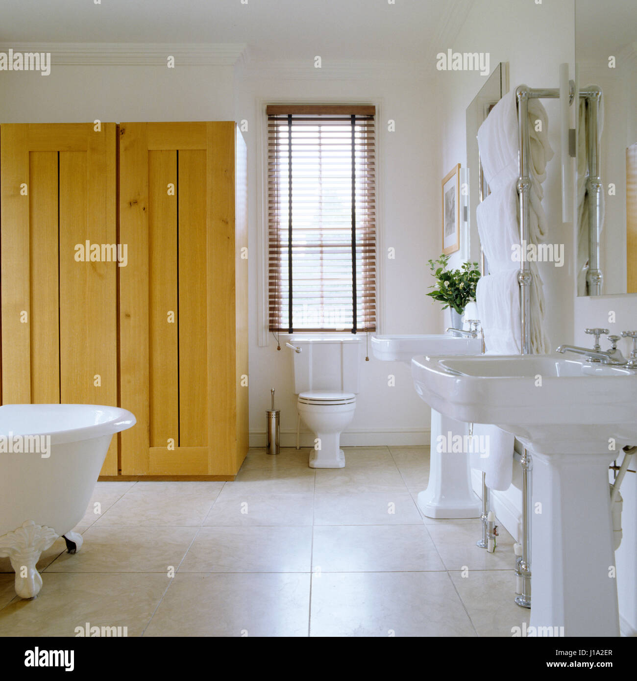 Interiors bathroom window toilet hi-res stock photography and images ...
