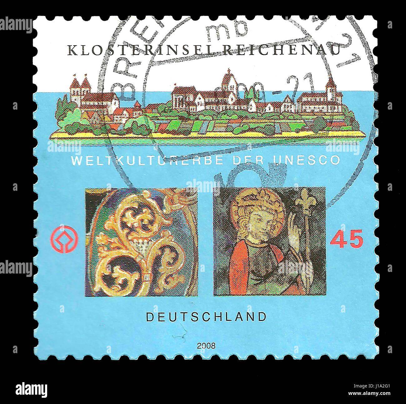 Postage Stamp : Germany 2008 , Weltkulturerbe der Unesco - Klosterinsel ...