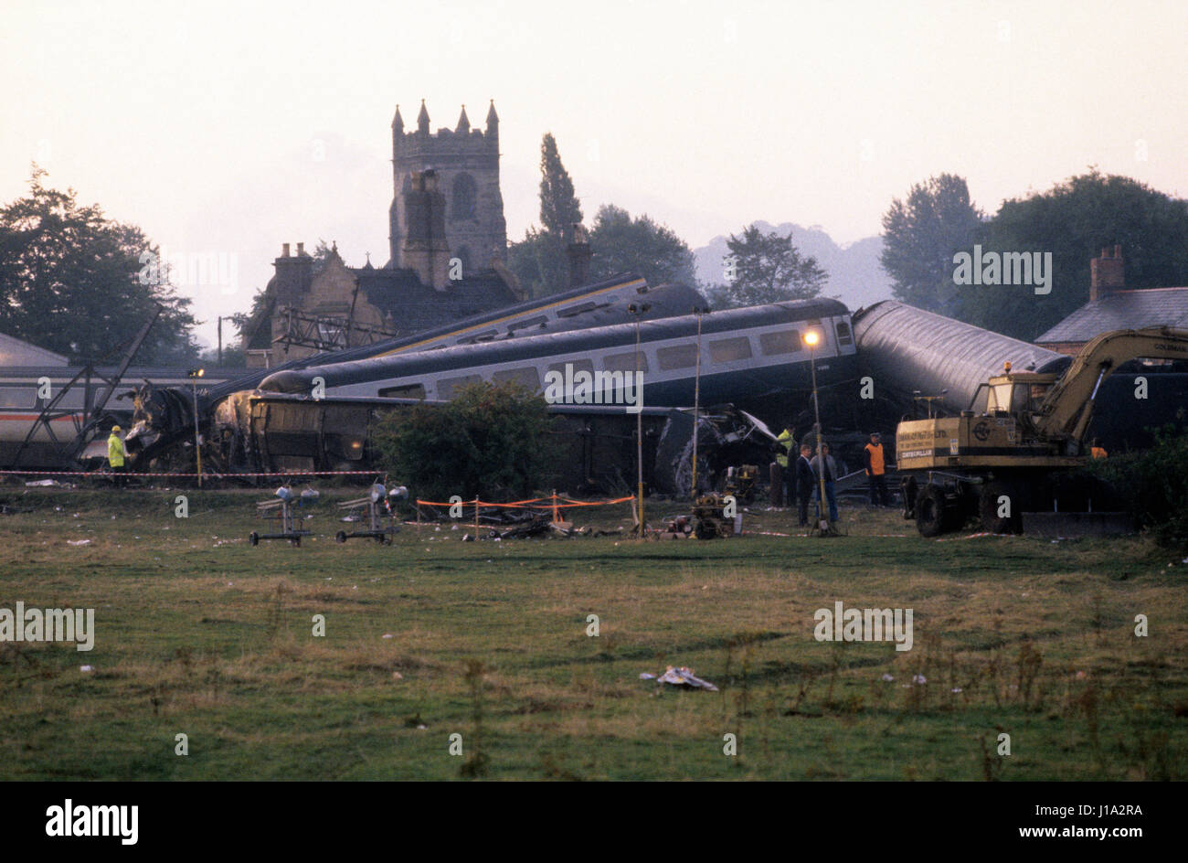 Colwich Junction Rail Crash in Staffordshire UK 1986 Stock Photo - Alamy