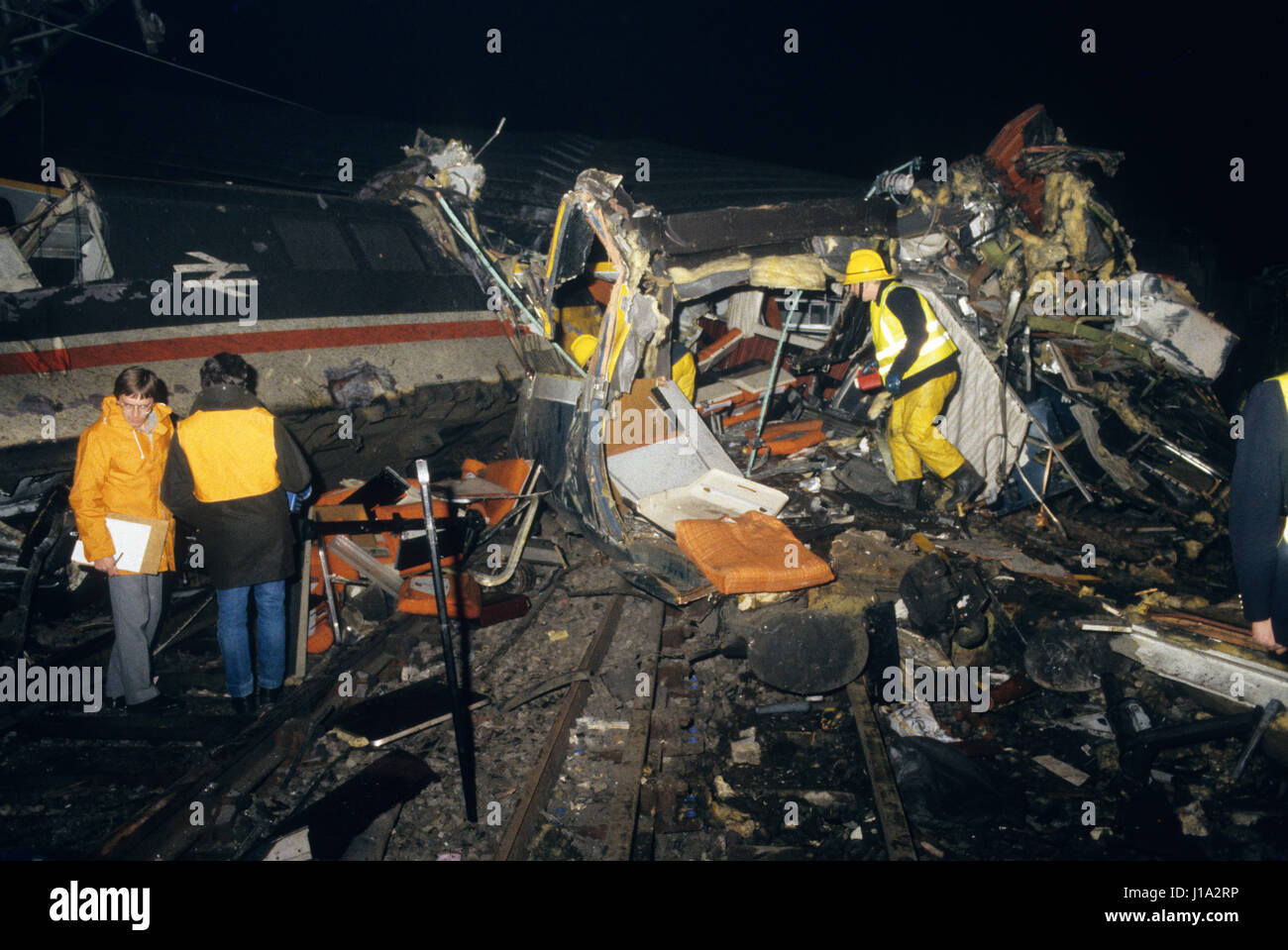 Colwich Junction Rail Crash in Staffordshire UK 1986 Stock Photo - Alamy