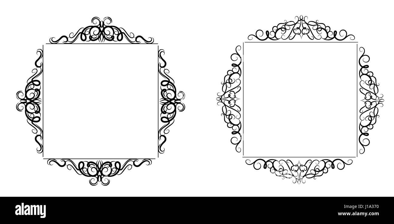Vintage baroque frame Stock Vector Image & Art - Alamy