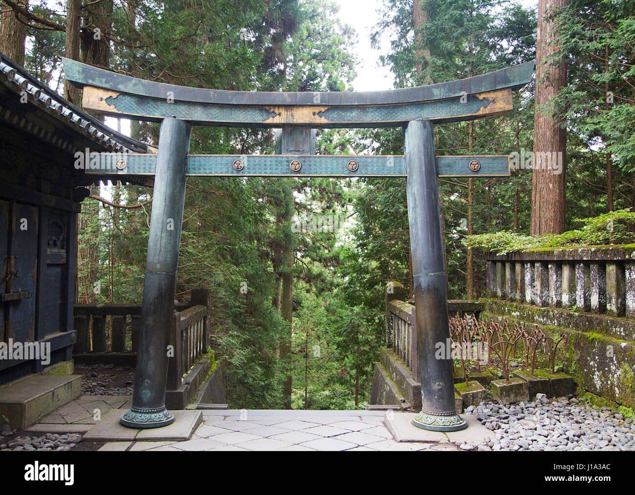 Detail of the Nikko temple in Japan Stock Photo - Alamy