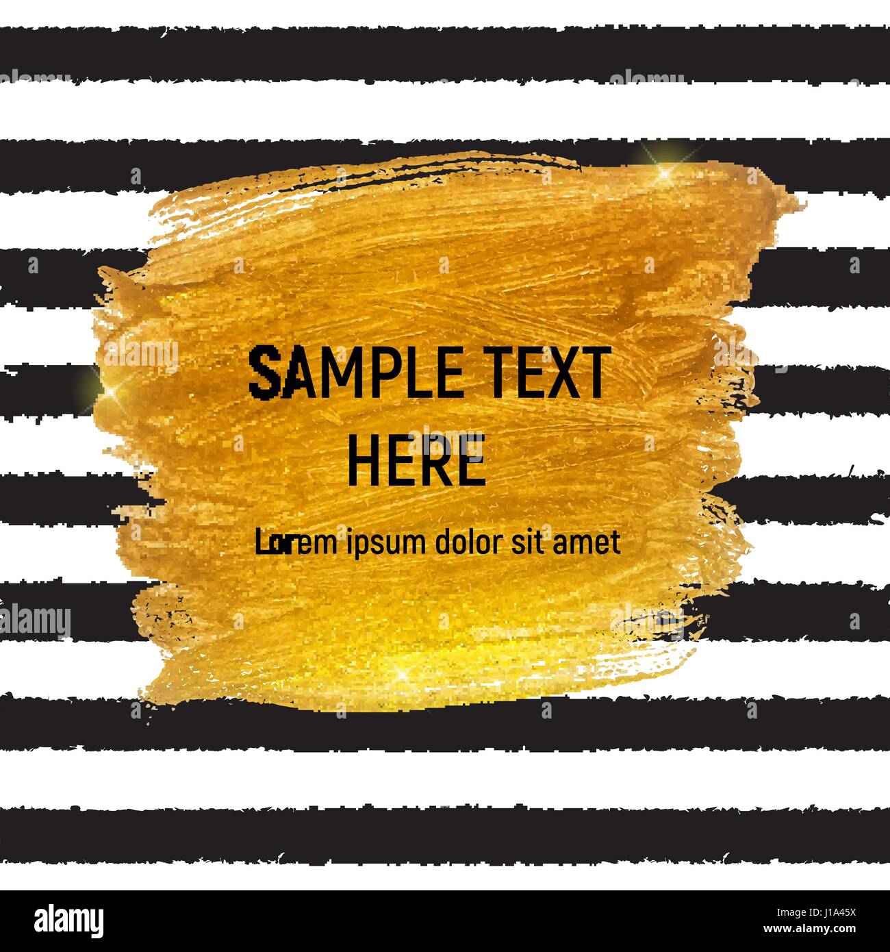 Vector gold paint smear stain Stock Vector Images - Alamy